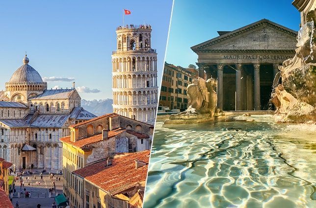 Pisa to Rome Train Tickets from 24,20€ | Italotreno