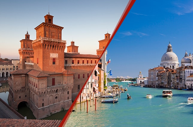 Ferrara to Venice / Venice to Ferrara Train Tickets
