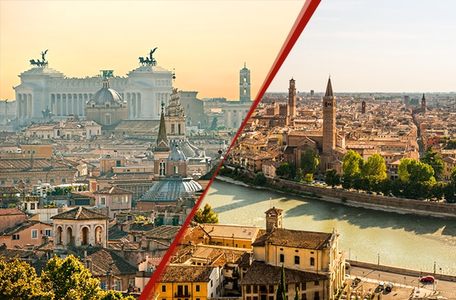 Rome to Verona Train Tickets from €27,9 - Book no service fee | Italotreno
