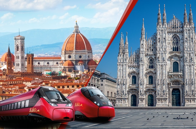 Florence to Milan Train Tickets from €17,9 - No booking fee | Italotreno