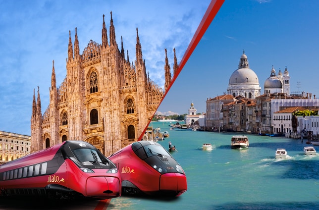 Railroad From Milan To Venice