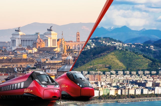 Rome to Salerno Train Tickets from €14,9 - No booking fee | Italotreno